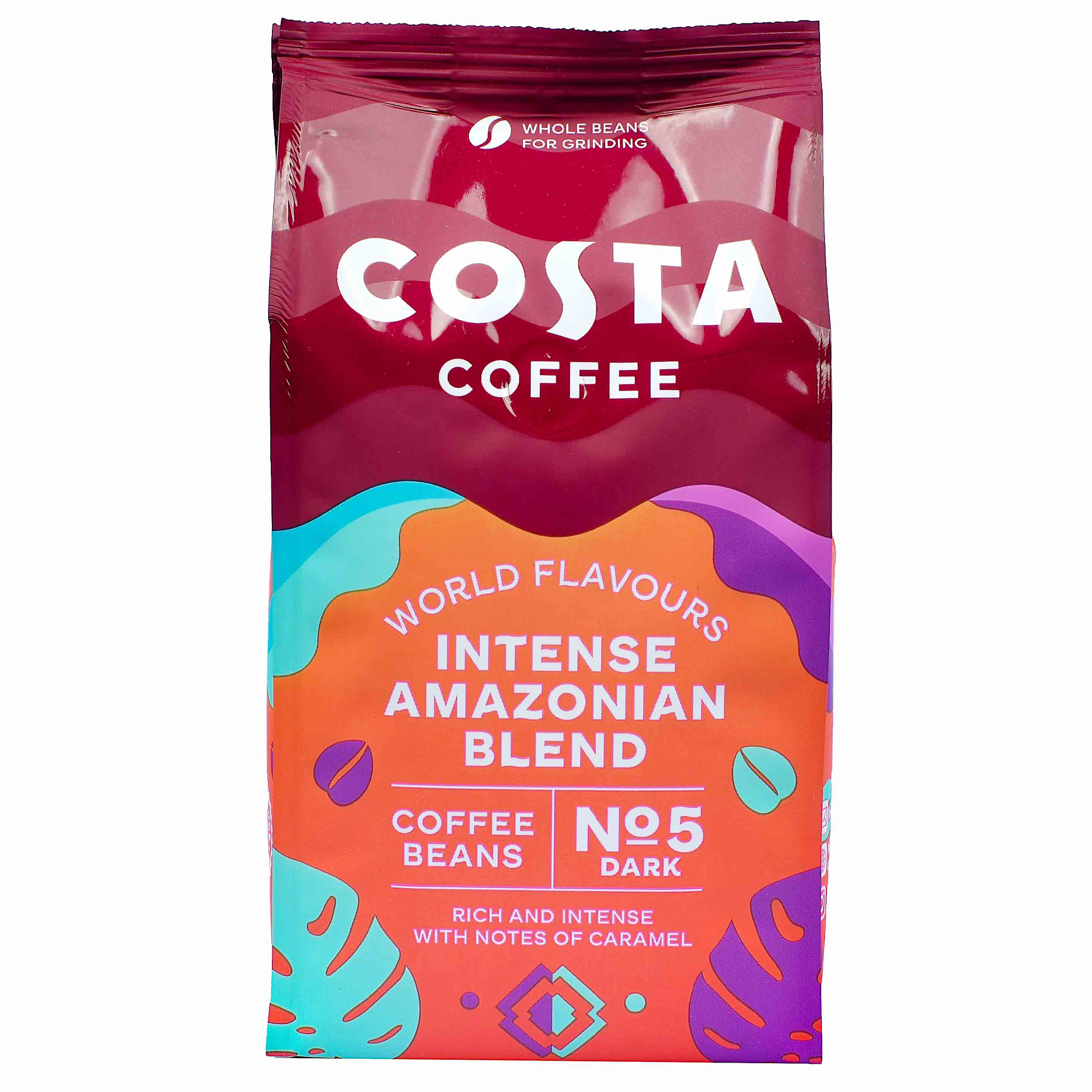 Coffee Beans Costa Coffee - Dark Amazonian Blend, 1 x 200g - Coffee Emporium