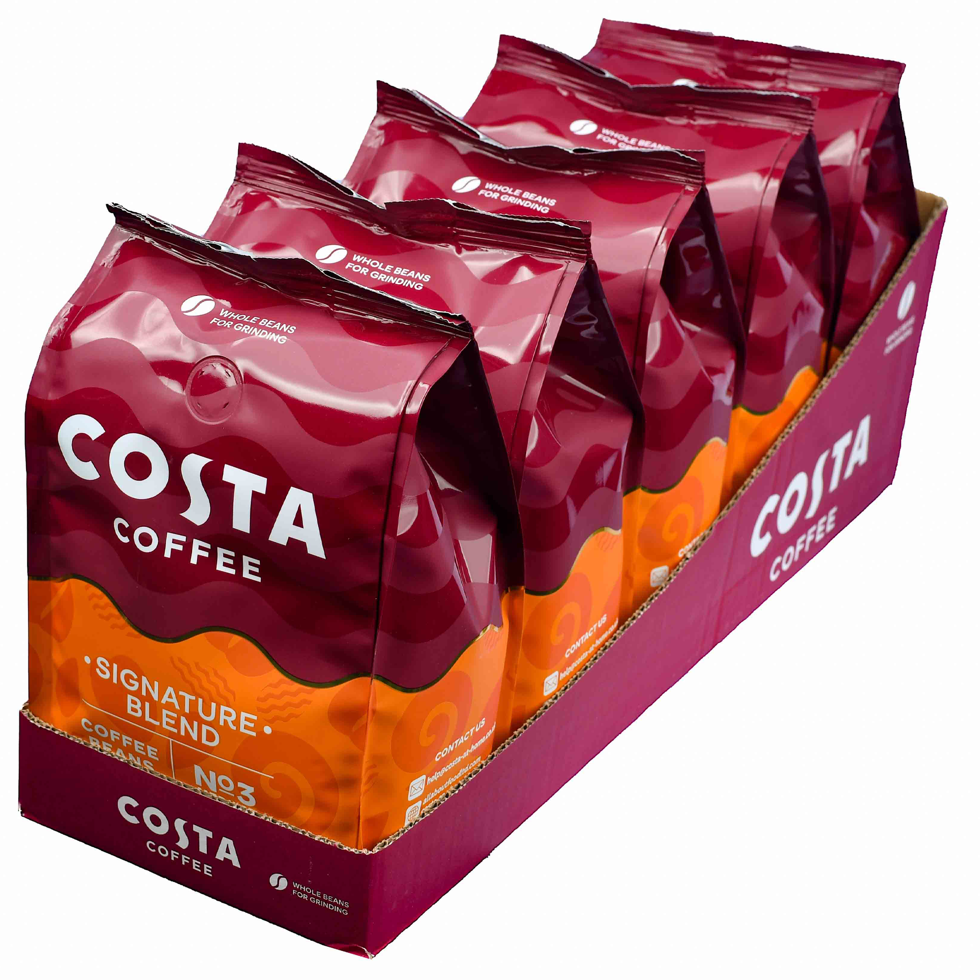 Costa Beans Signature Blend Coffee 5 X 400g - Coffee Emporium