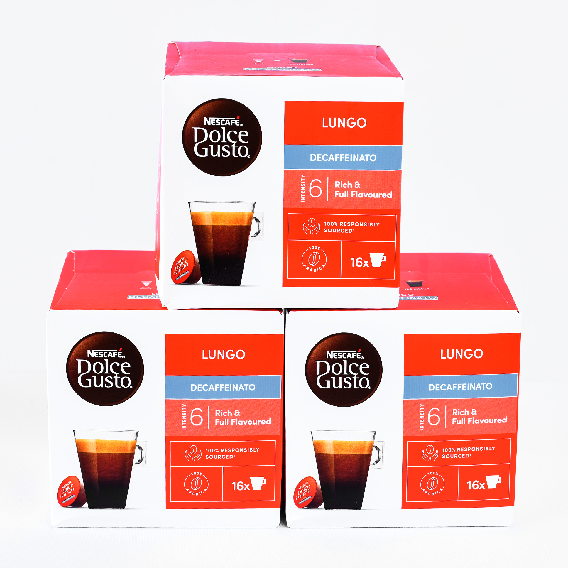 Lungo Nescafe Dolce Gusto Decaf Pods 3 X 16Caps - Coffee Emporium