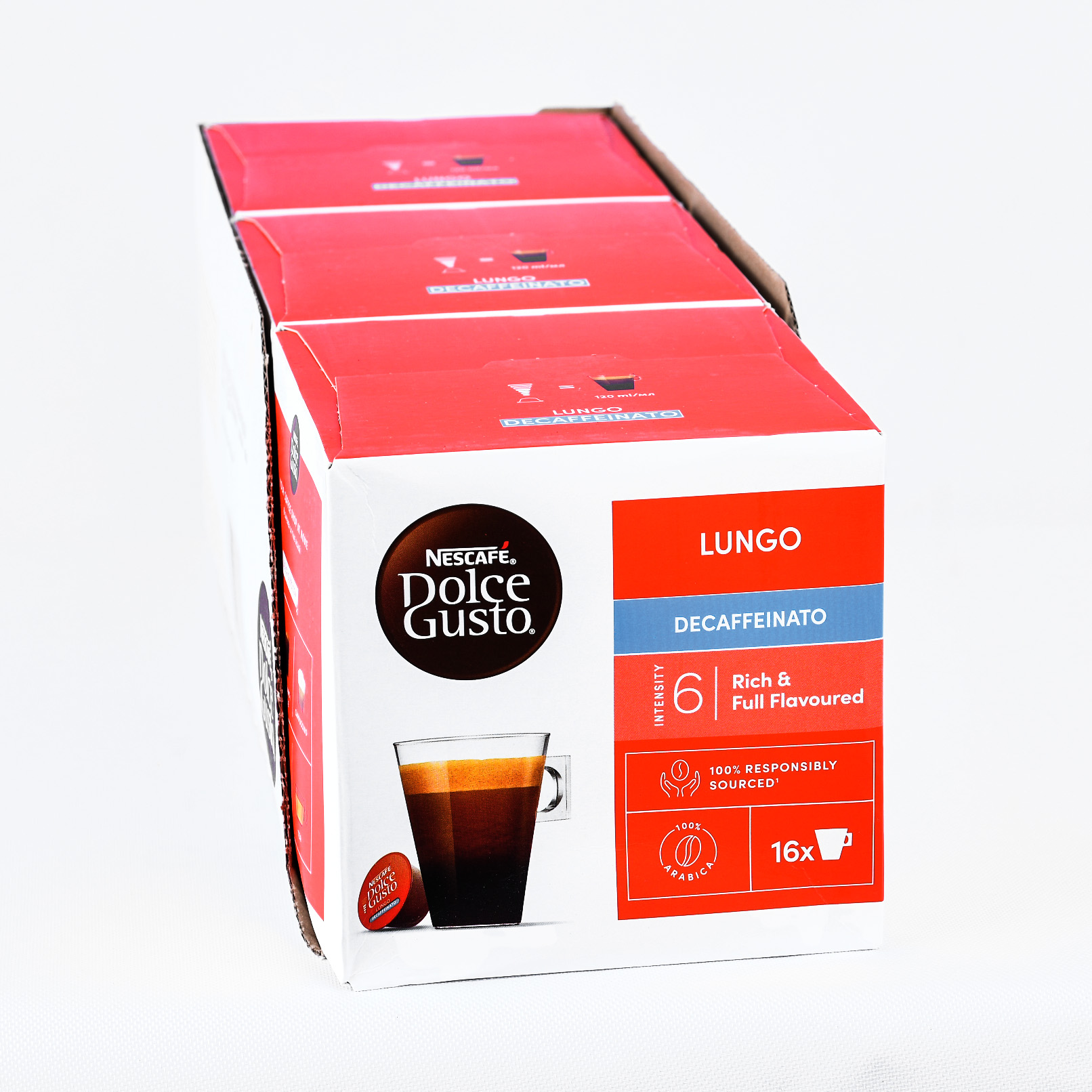 Lungo Nescafe Dolce Gusto Decaf Pods 3 X 16Caps - Coffee Emporium