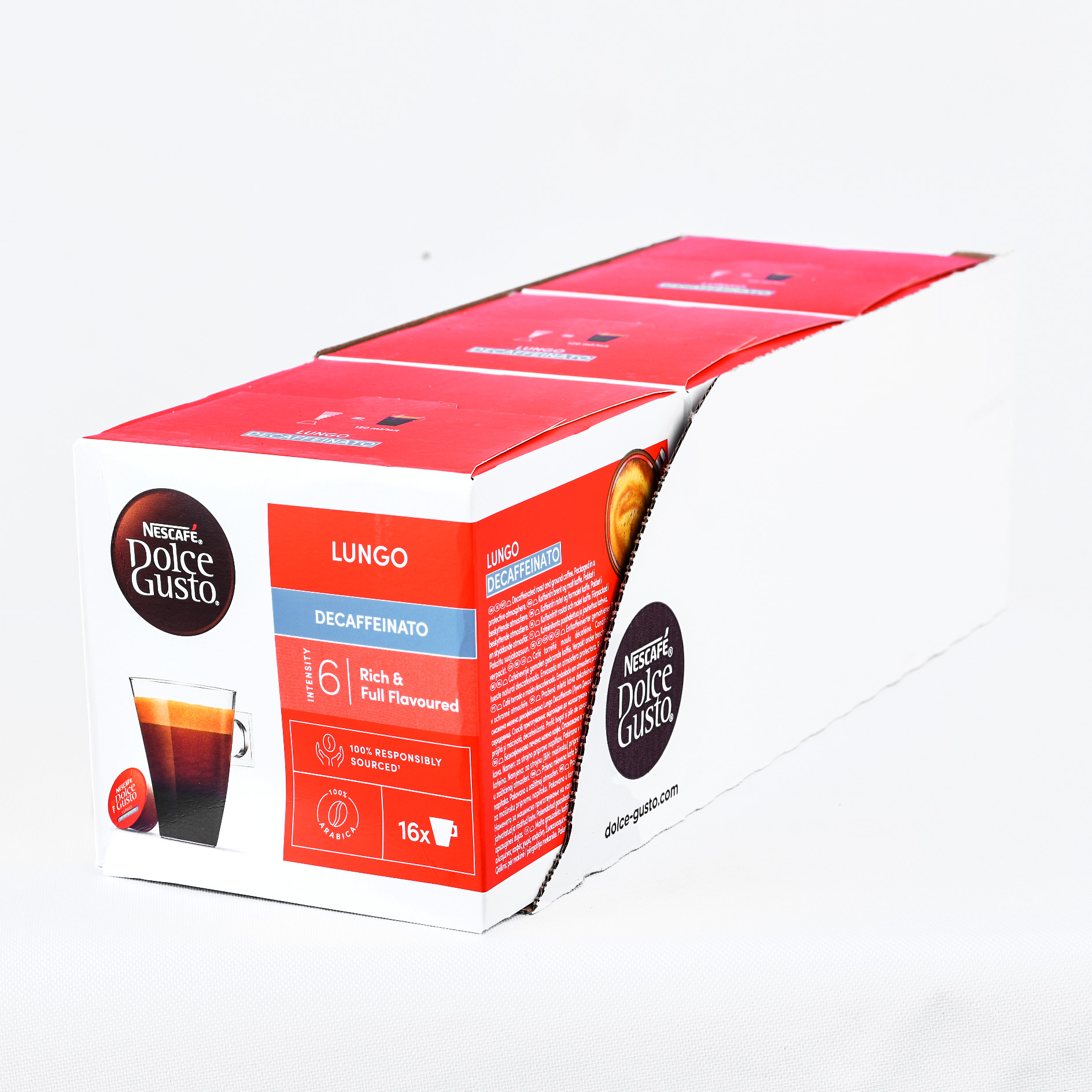 Lungo Nescafe Dolce Gusto Decaf Pods 3 X 16Caps - Coffee Emporium