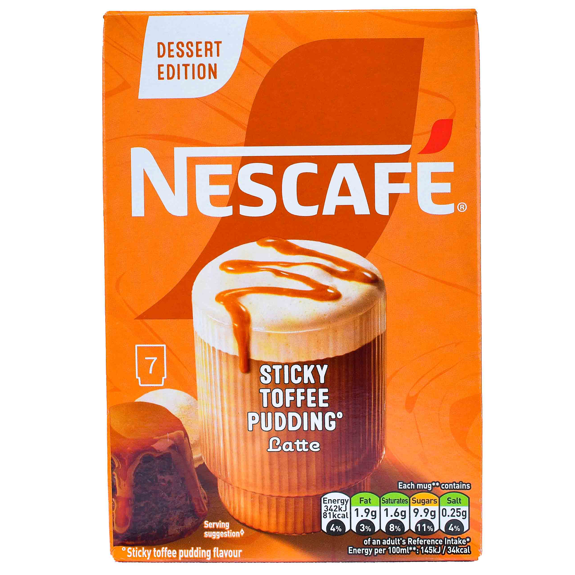 Nescafe Sticky Toffee Pudding Latte - 7 Sachets - Coffee Emporium