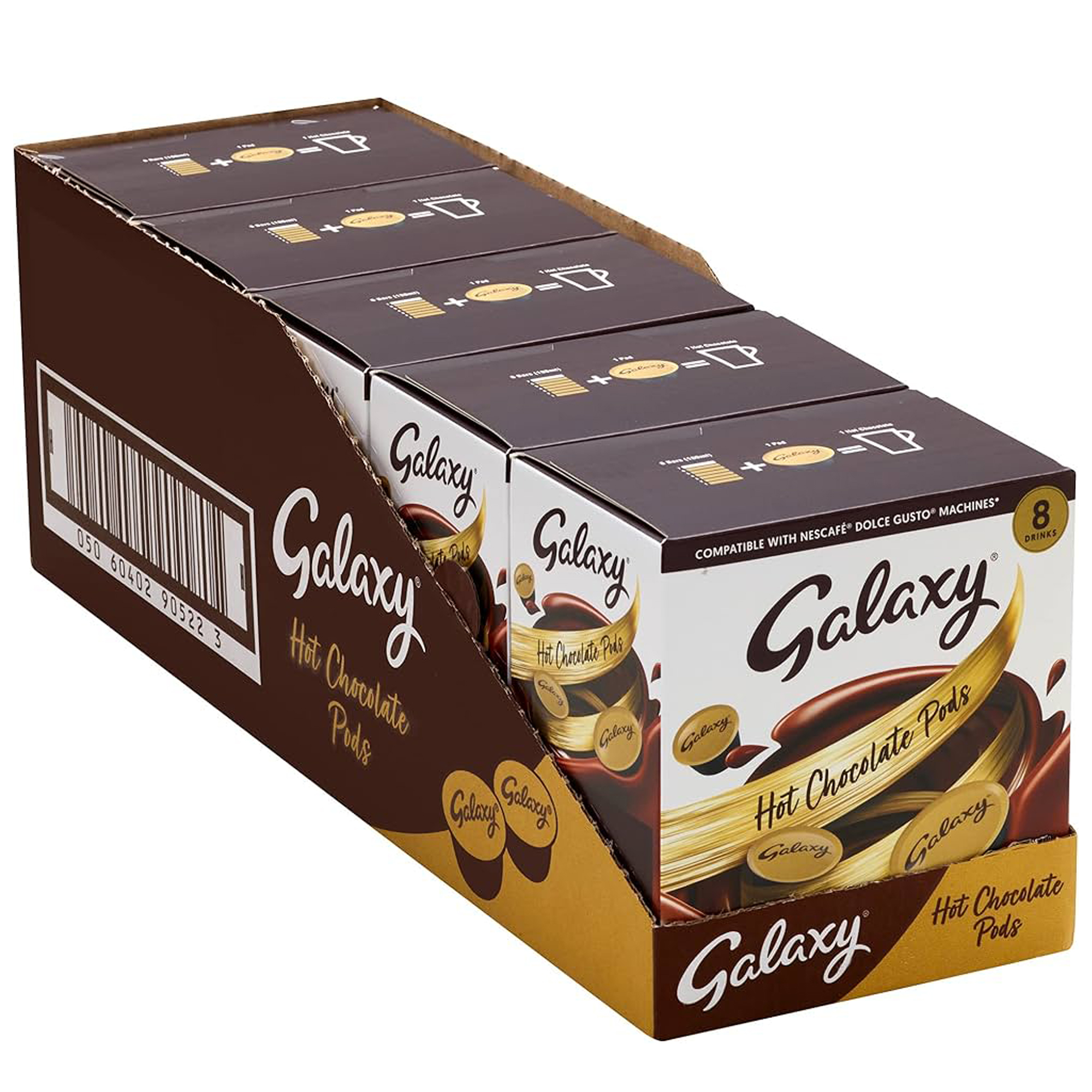 Galaxy hot chocolate Pods - (5 x 8 x 17g) - Coffee Emporium
