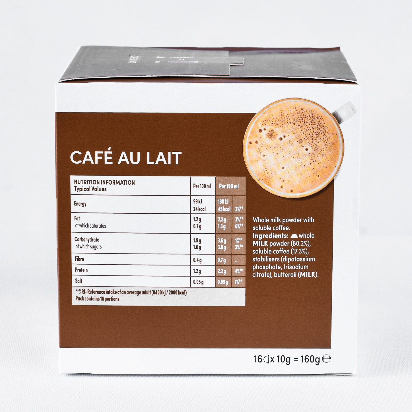 Coffee Capsules Dolce Gusto Nescafe Cafe Au Lait Pods - 16 Coffee ...
